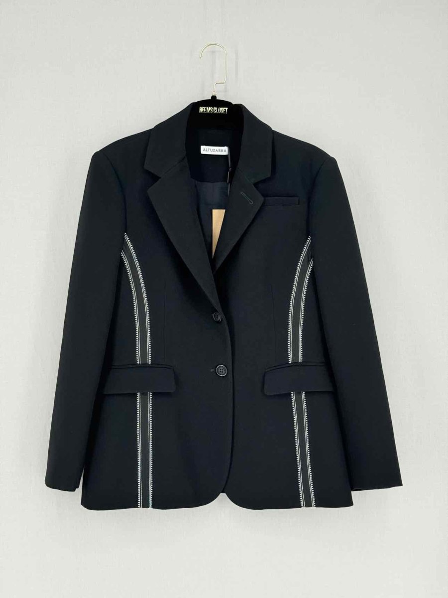 ALTUZARRA Black & White Panel Size US 8 Jacket - Reems Closet