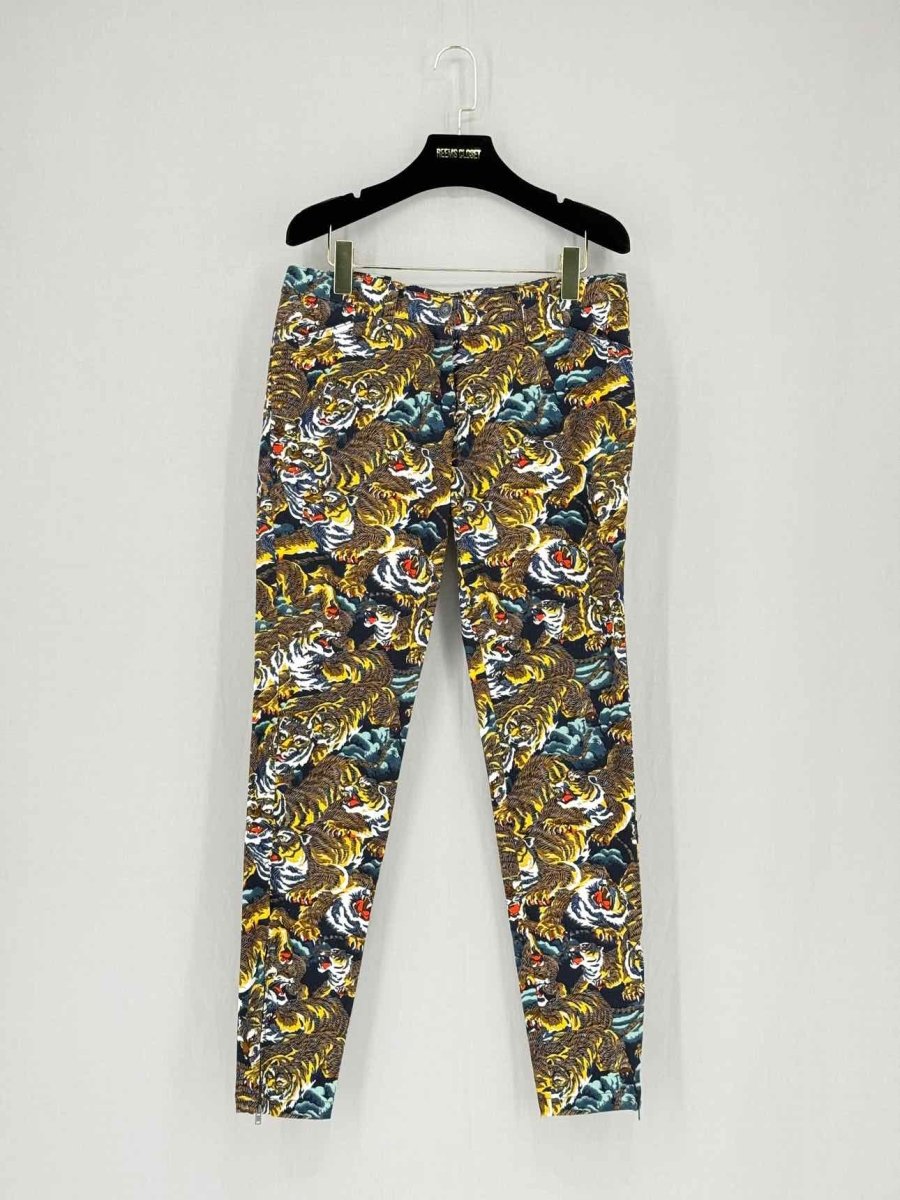 KENZO Skinny Yellow Multicolor Size US 6 Jeans - Reems Closet
